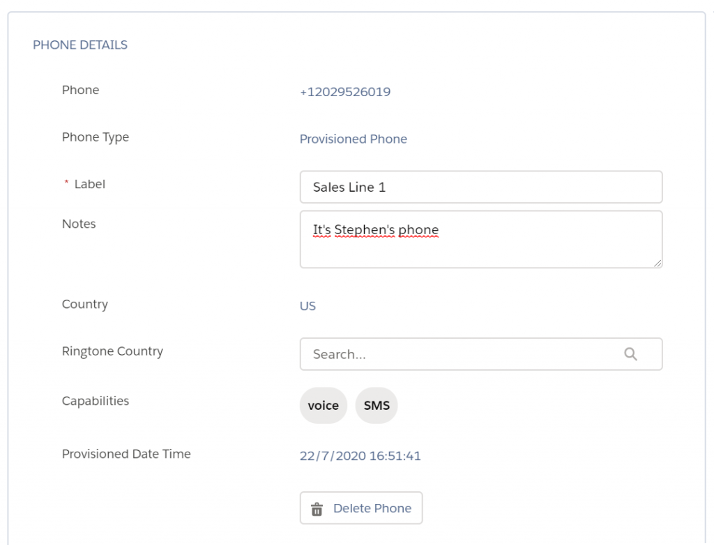Phone Number Assignment - Fastcall